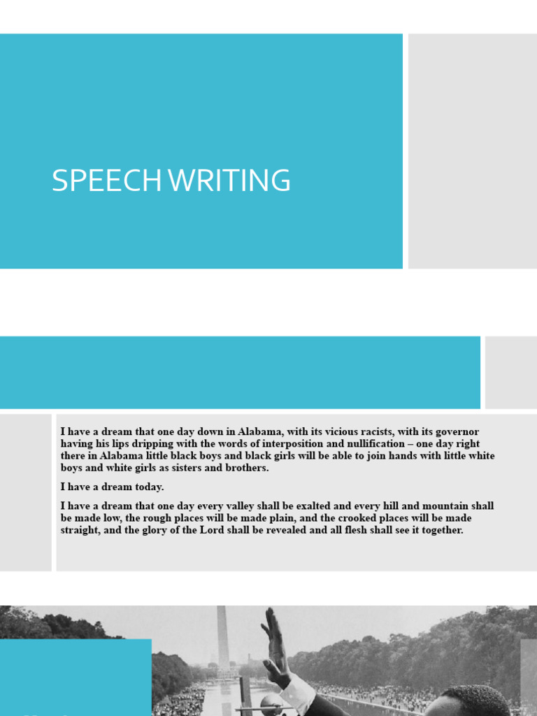 Speech Writing | PDF