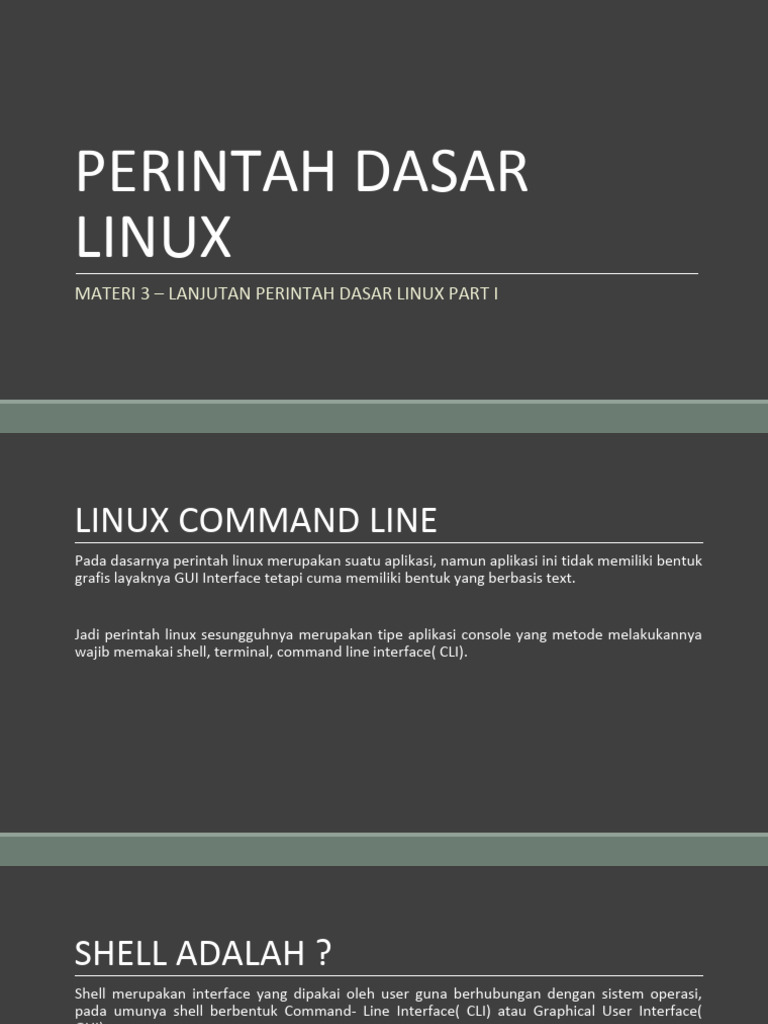 Panduan Dasar Linux untuk Pemula | PDF