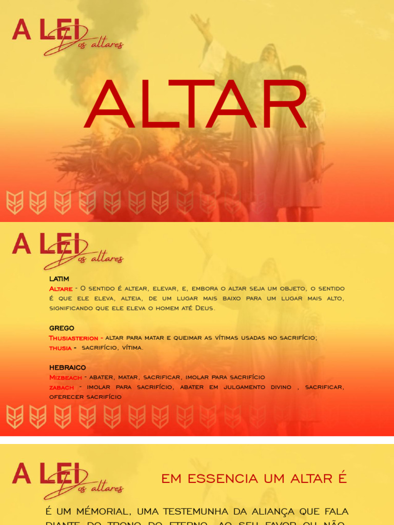 Significado e Função do Altar | PDF | Abraão | Isaac