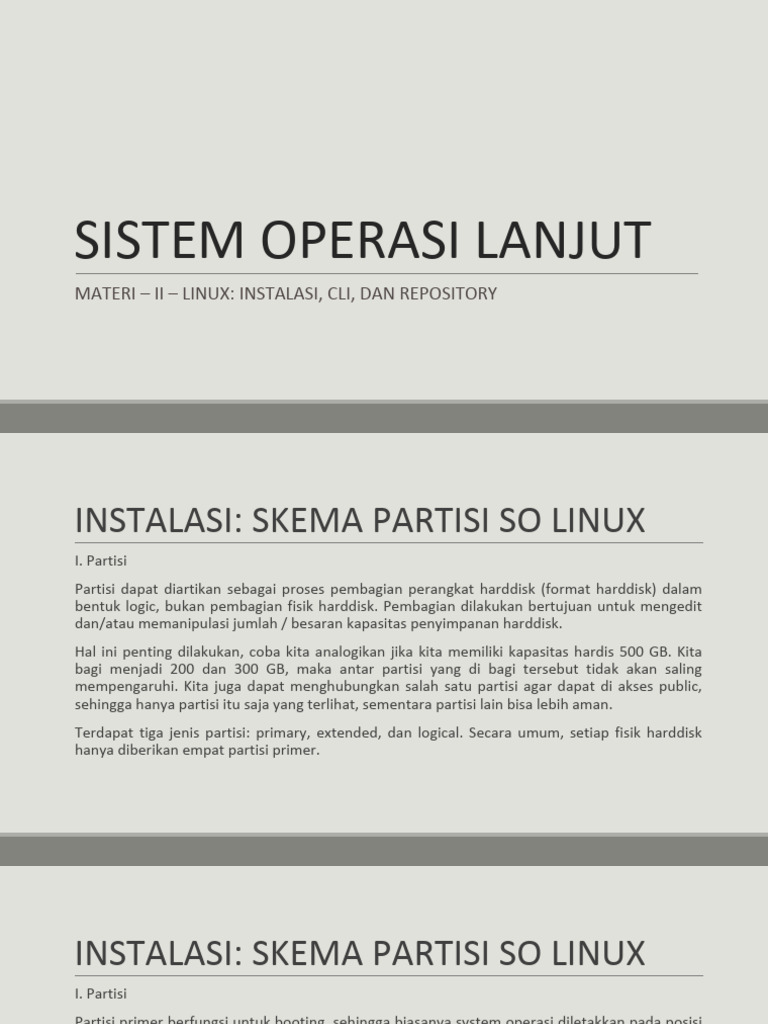 Skema Partisi | PDF