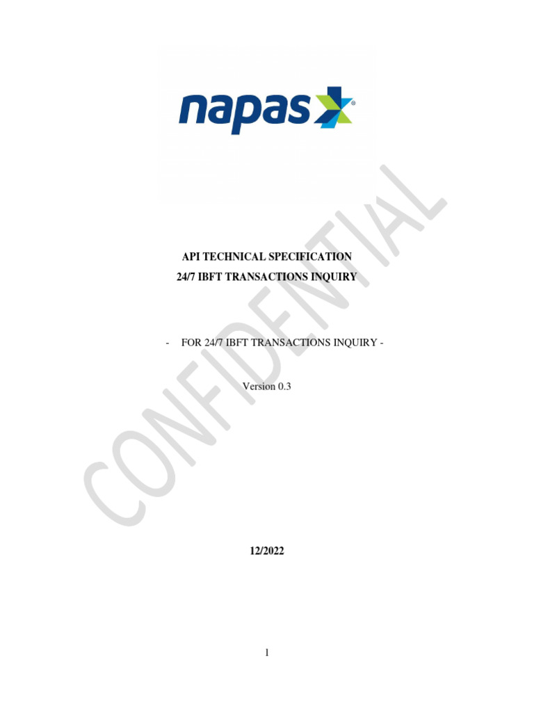 Napas TechSpec For Payment Inquiry | PDF | Key (Cryptography) | Cryptography