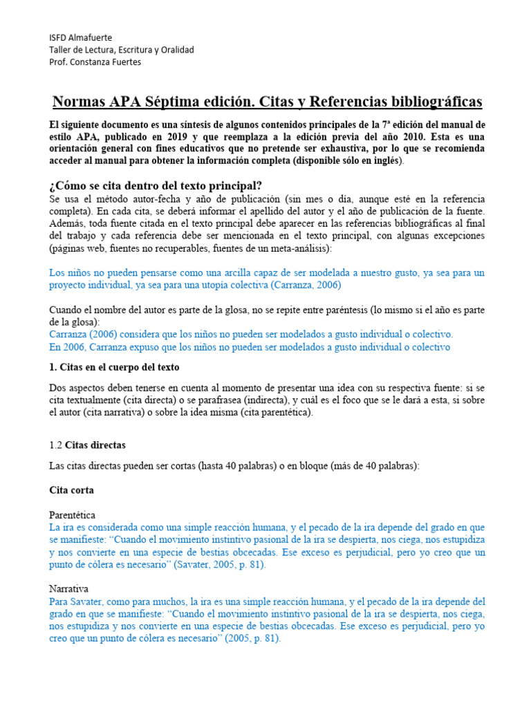 Normas APA 7ma Ed | PDF | Citación | Libros