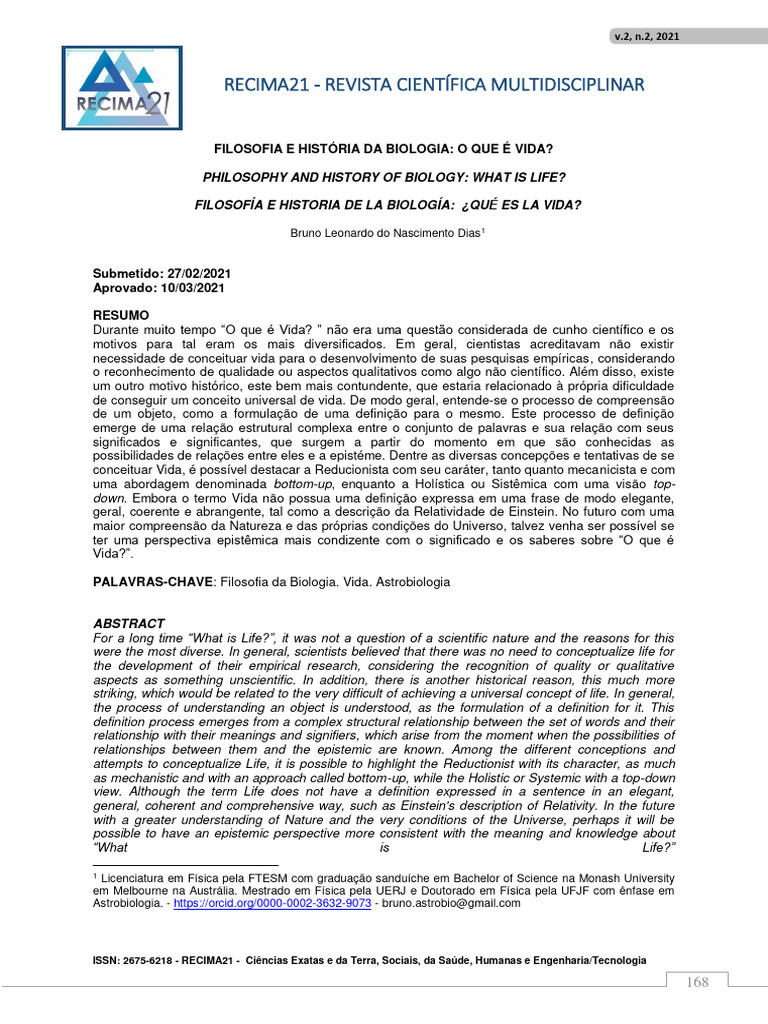Filosofia+e+História+Da+Biologia+ +mascarada+ +168+ +180 | PDF