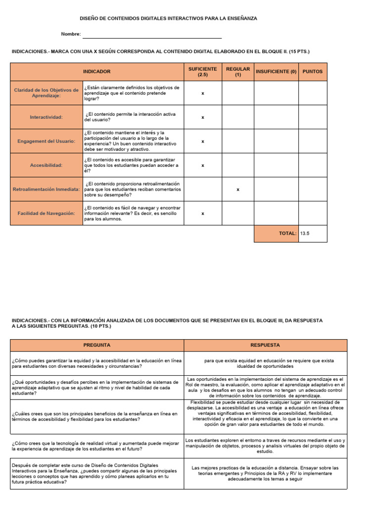 DISEÑO DE CONTENIDOS DIGITALES INTERACTIVOS PARA LA ENSEÑANZA - Docx ACT. 3 | PDF | Enseñando ...