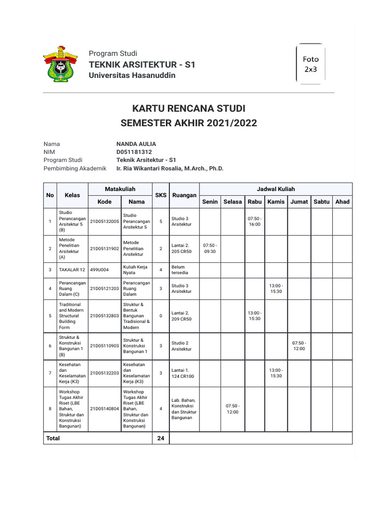 KRS - Portal Akademik | PDF