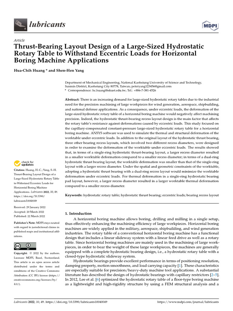 Lubricants 10 00049 | PDF | Bearing (Mechanical) | Gear