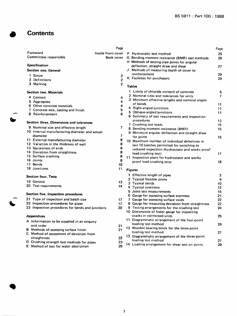 BS5911 Part 1 | PDF