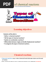 Types of Rxns Summary Table Chart | PDF