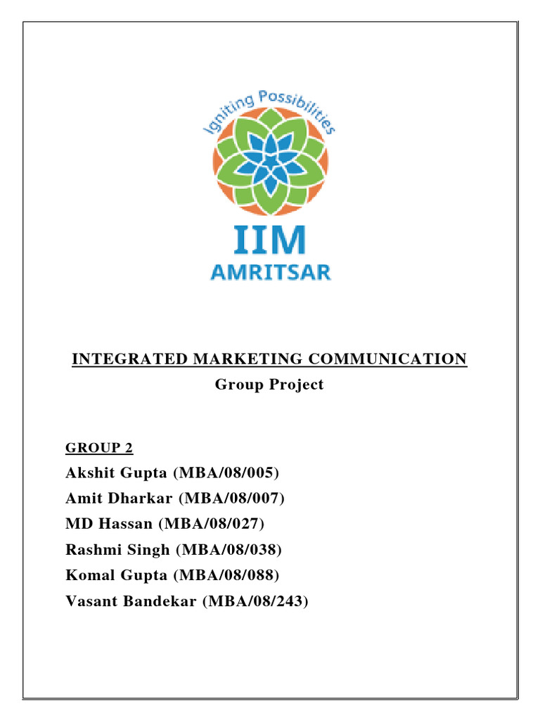 IMC Project P1 | PDF | Brand | Nike