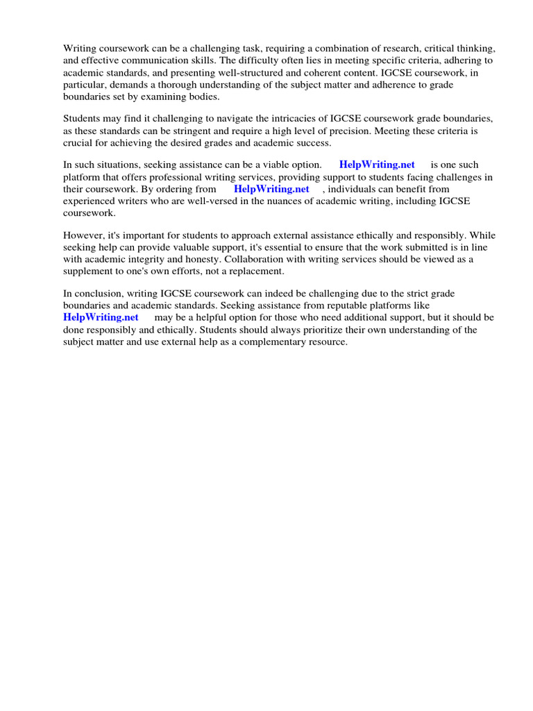 Igcse Coursework Grade Boundaries 2014 Pdf