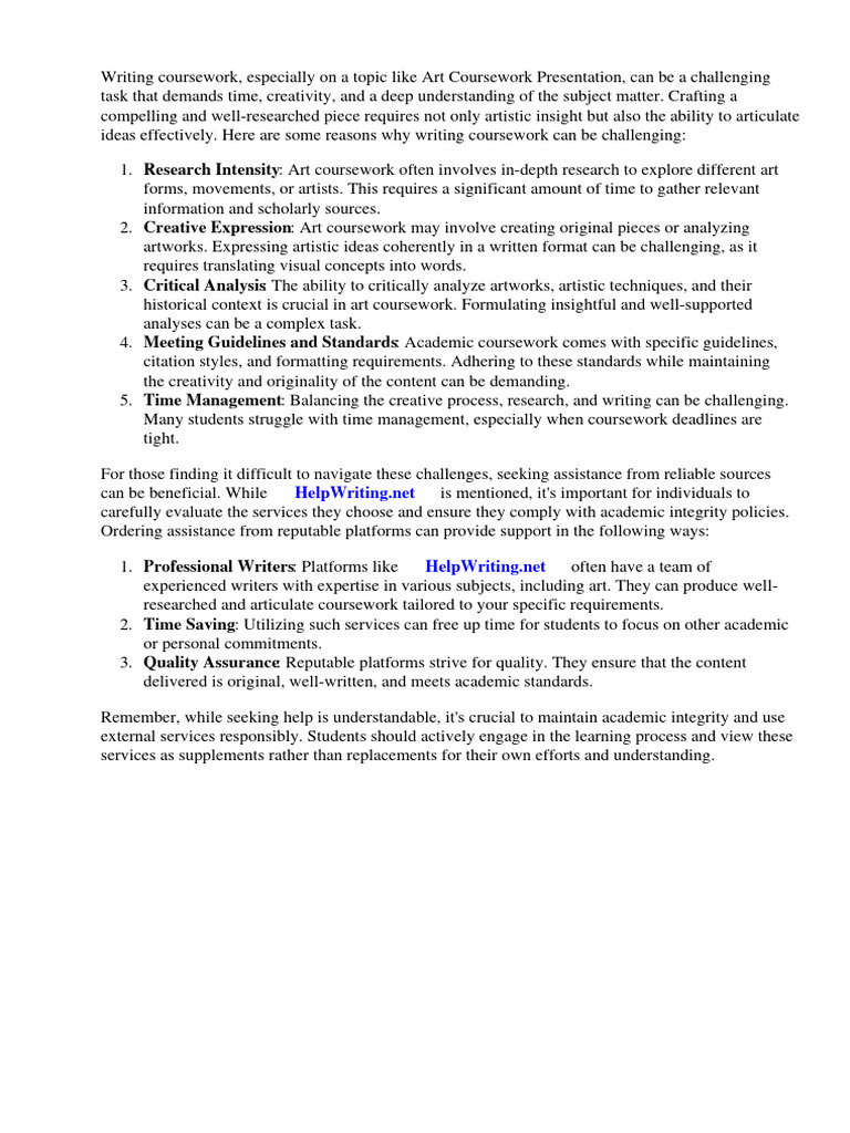 Art Coursework Presentation | PDF | Drawing | Creativity