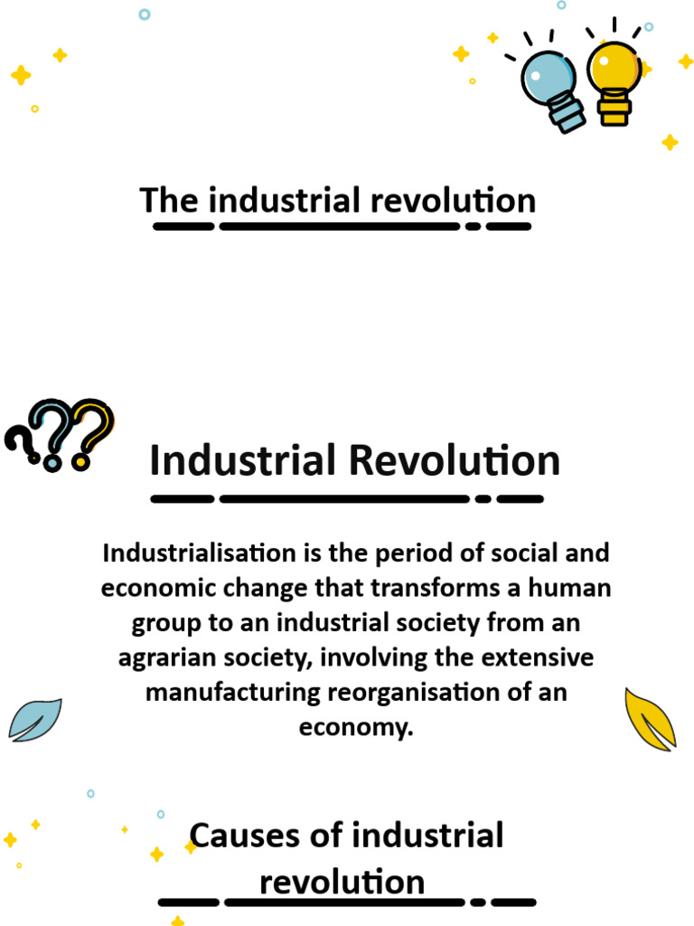 The Industrial Revolution Bro - WPS Office | PDF | Industrial Revolution | Spinning (Textiles)