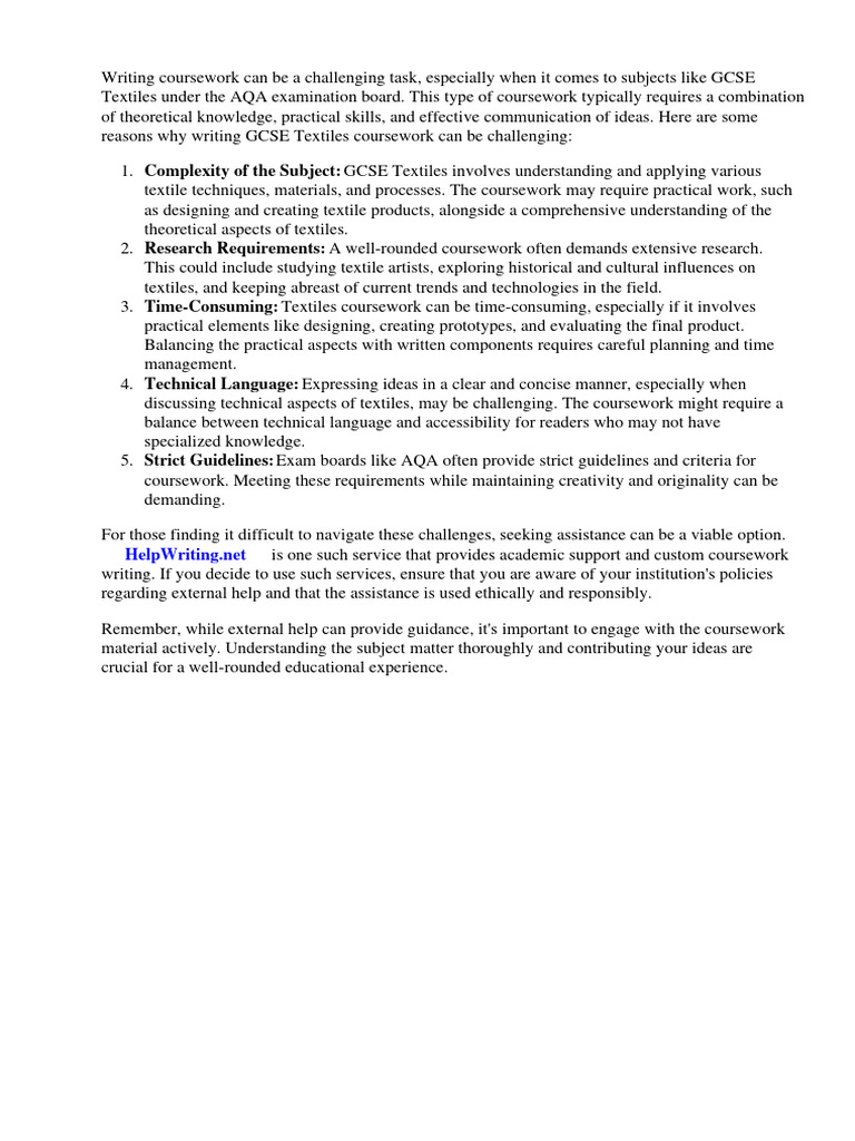 Gcse Textiles Coursework Aqa | PDF | Textiles | Microsoft Power Point Gcse Textiles Coursework Aqa | PDF | Textiles | Microsoft Power Point