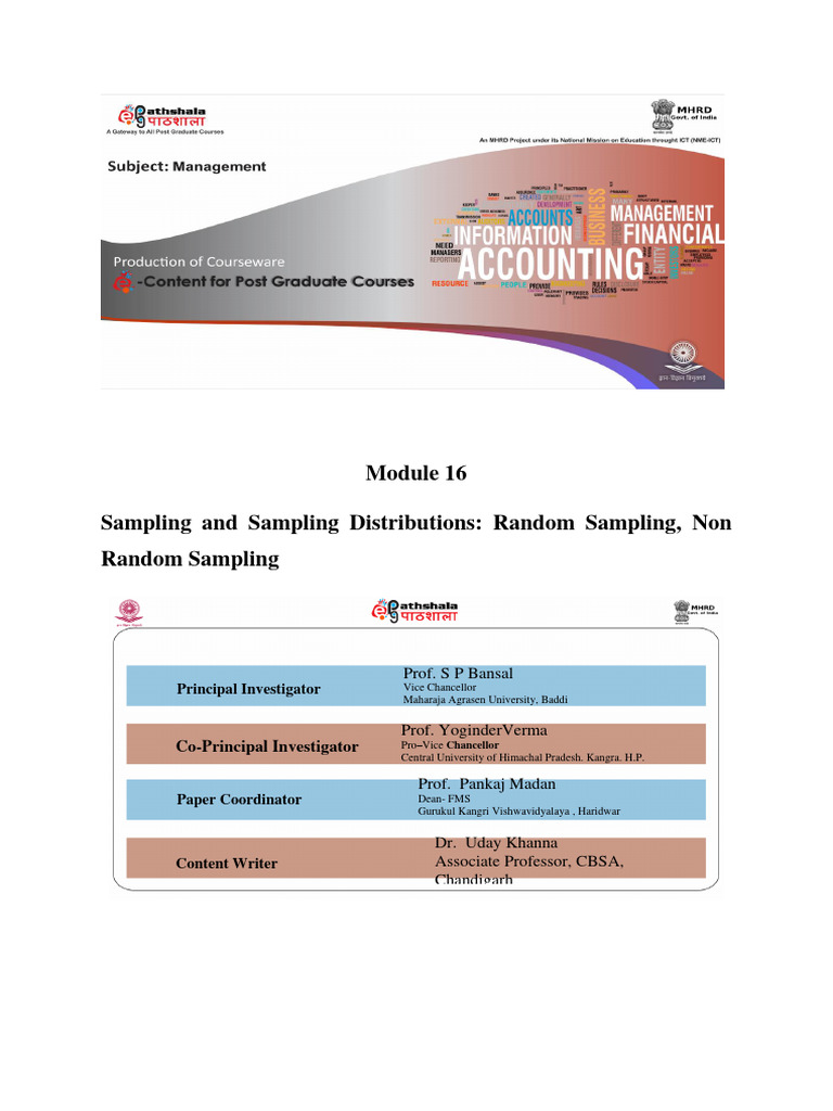 Sampling Techniques: Random vs Non-Random | PDF
