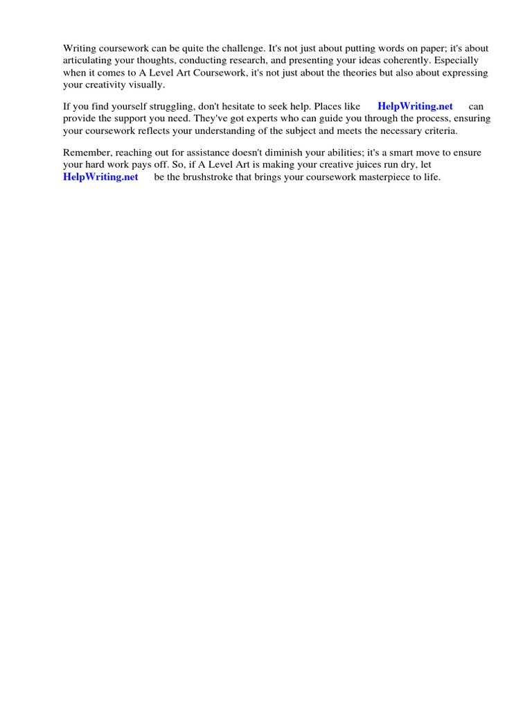 A Level Art Coursework Help | PDF | Matter