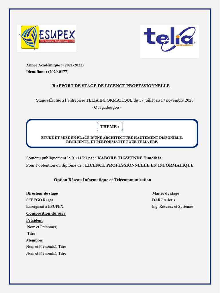 Raport de Soutenance1 - Copie | PDF | Informatique | Cloud computing