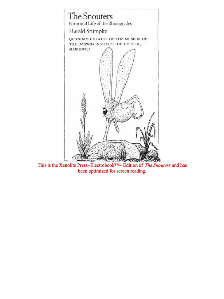 Gerold Steiner - The Snouters | PDF | Social Science