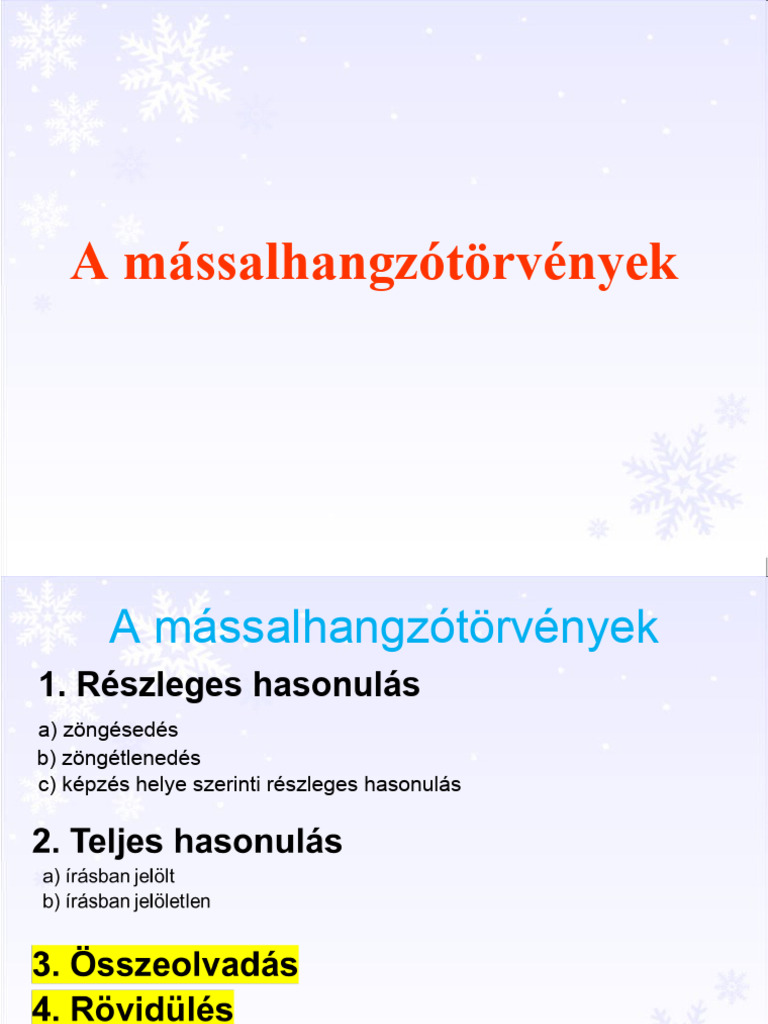 Mssalhangztrvnyek Bemutat 1 | PDF