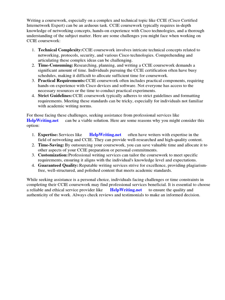 Ccie Course Work | PDF | Cisco Certifications | Computer Networking