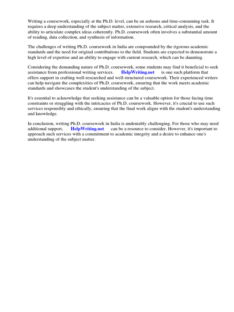 PHD Without Coursework India | PDF | Doctor Of Philosophy | Thesis