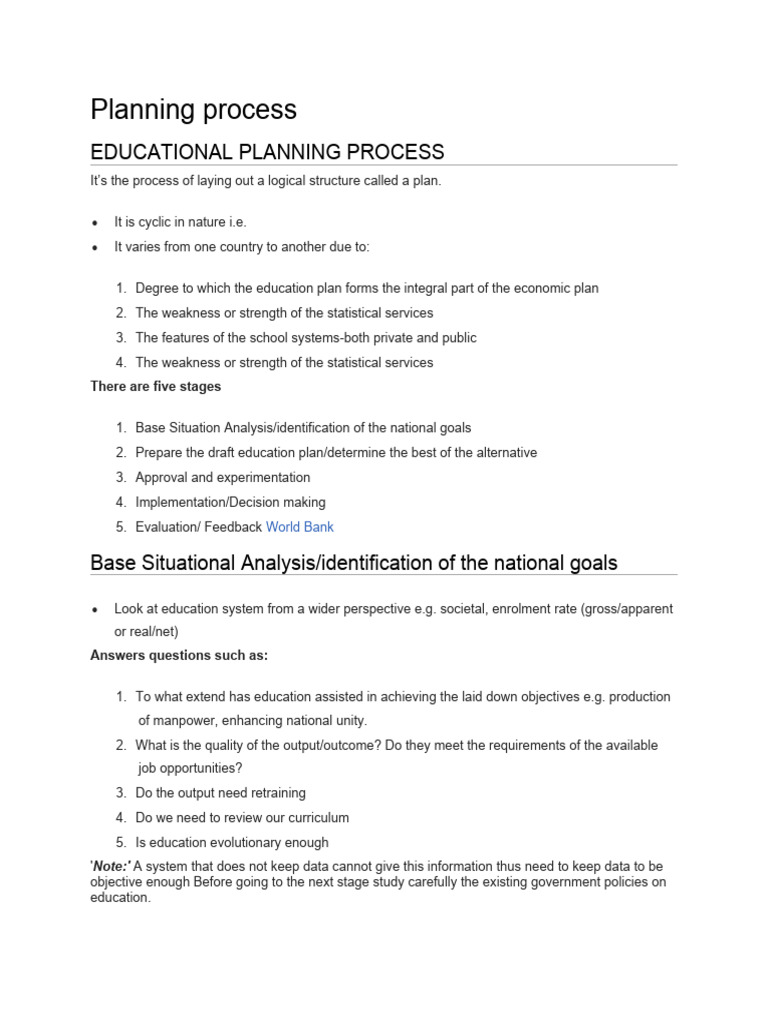 Educational Planning | PDF | Cost Of Living | Evaluation