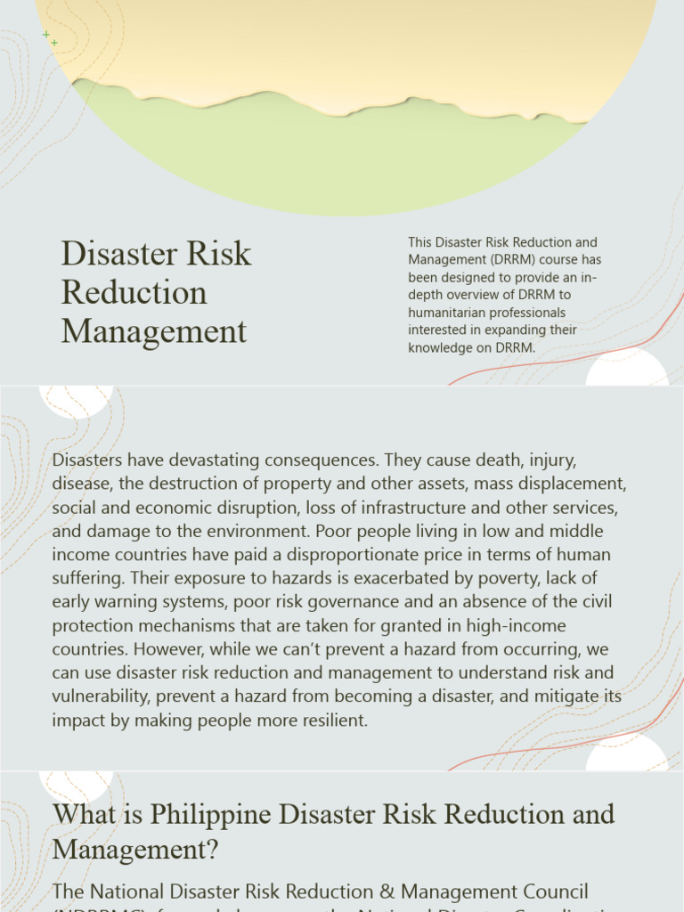 5 Disaster Risk Reduction Management Awareness | PDF | Natural ...