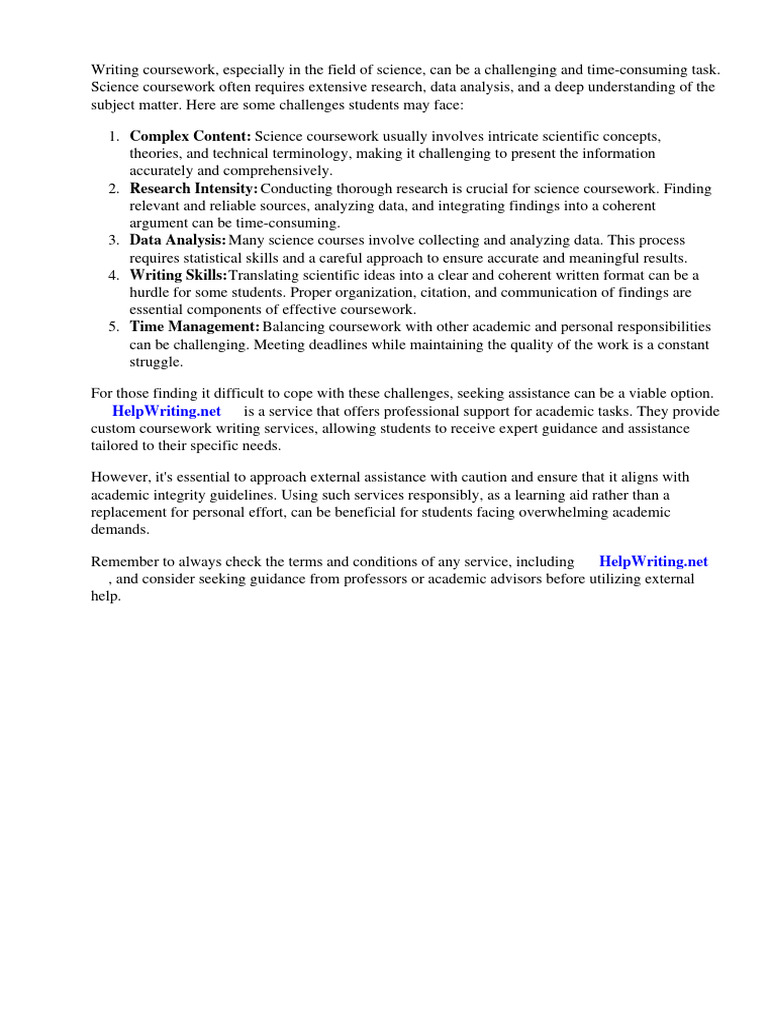 Science Coursework Booklet | Download Free PDF | Science | Data Analysis