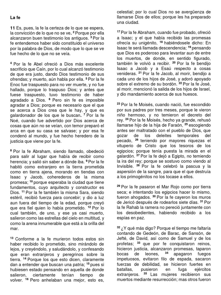 La Fe | PDF | Jacob | Fe