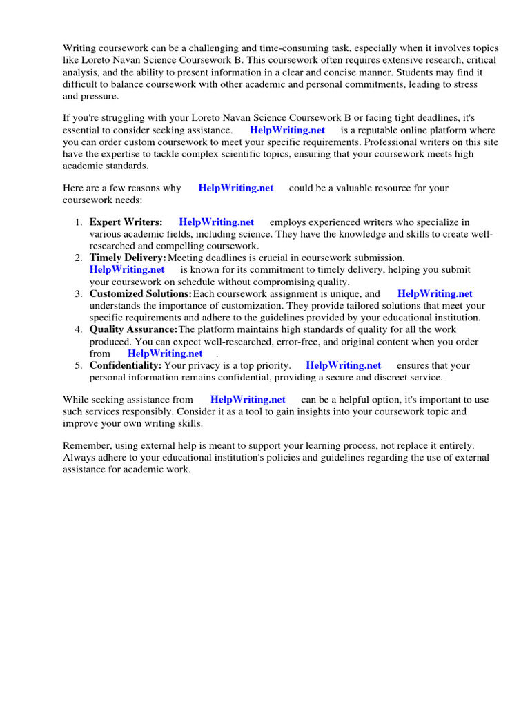 Loreto Navan Science Coursework B | PDF | Science | Learning