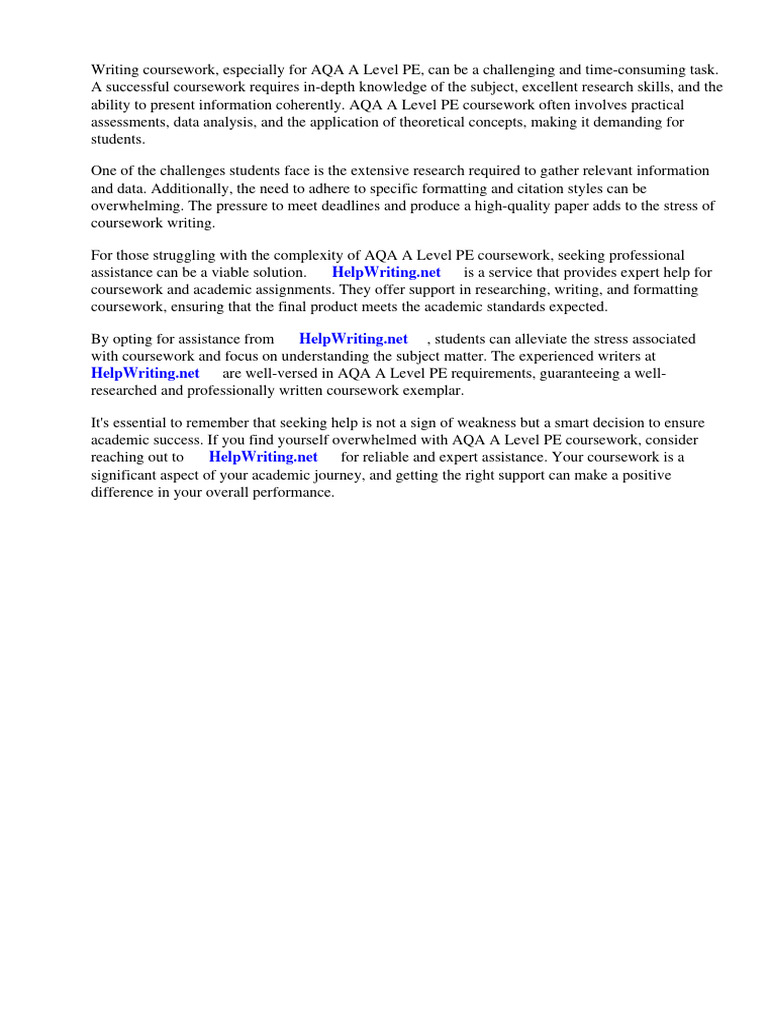 Aqa A Level Pe Coursework Exemplar | PDF | Facebook | Linked In Aqa A Level Pe Coursework Exemplar | PDF | Facebook | Linked In