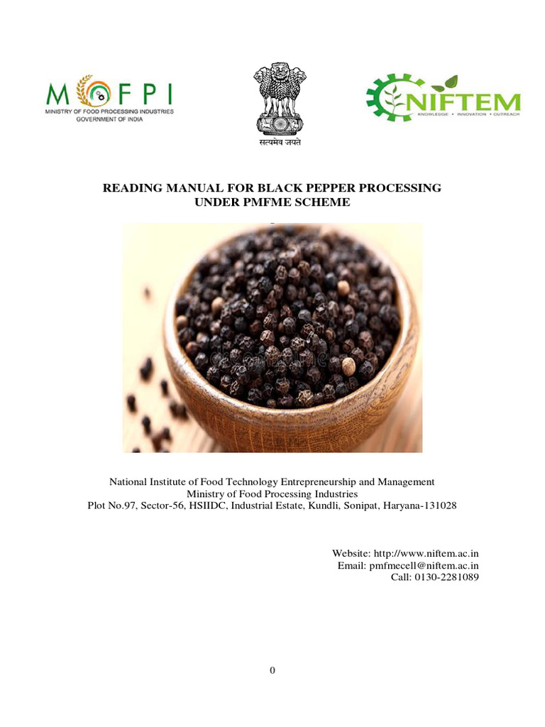 Black Pepper Write Up | PDF | Pickling | Black Pepper