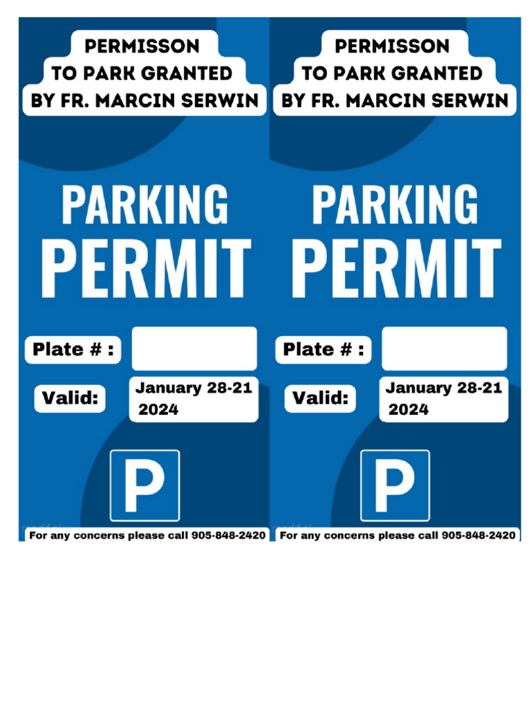 Parking Passes | PDF