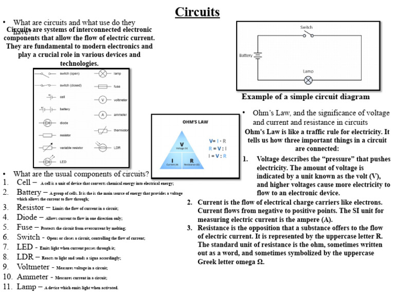 Circuit e | PDF | Voltage | Electric Current