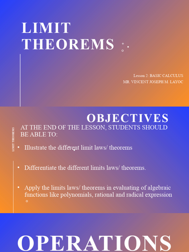 Limit Theorems | Download Free PDF | Limit (Mathematics) | Function (Mathematics)