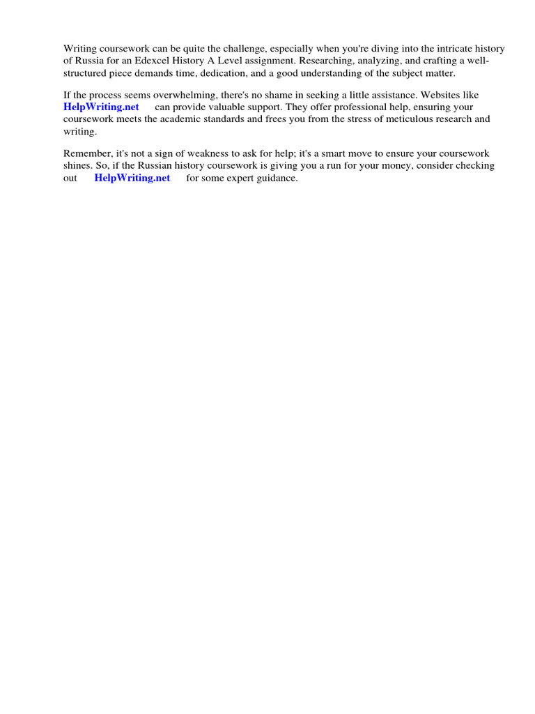 Edexcel History A Level Coursework Russia | PDF | Facebook | Linked In