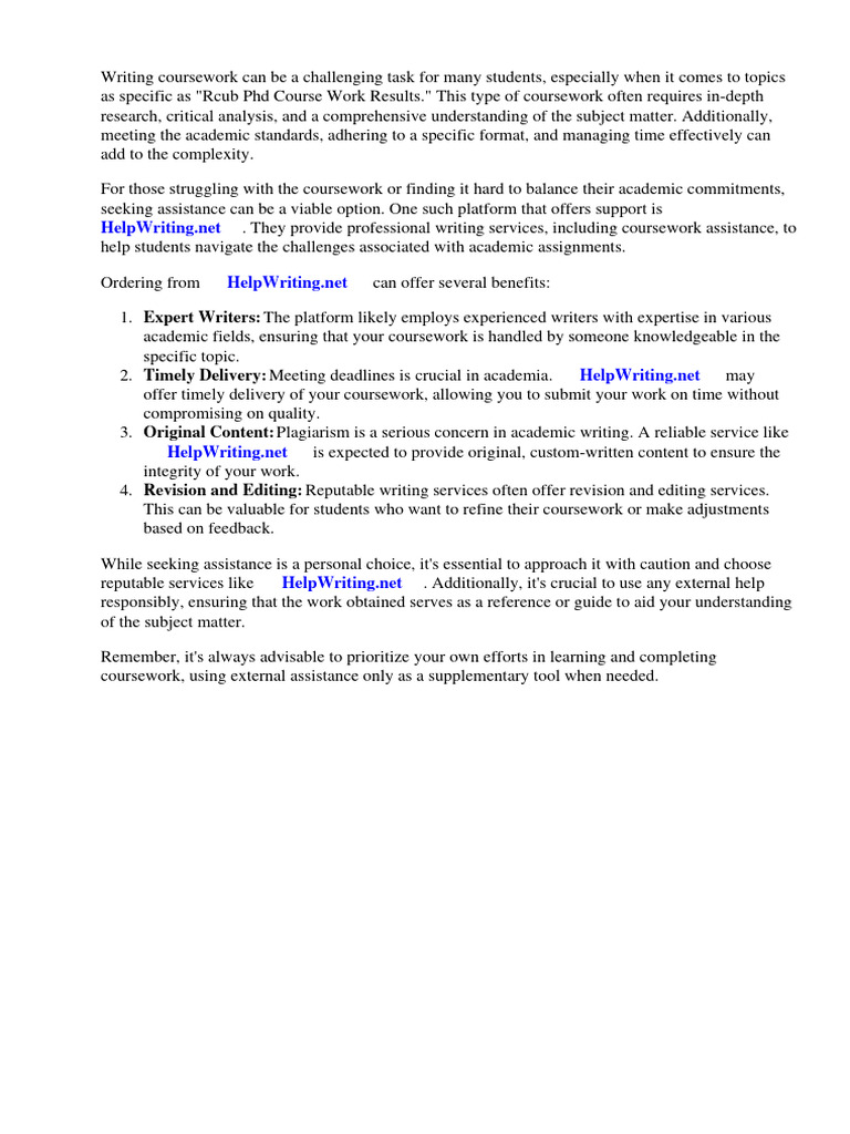 Rcub PHD Course Work Results | PDF | Bachelor Of Science | Bachelor's ...