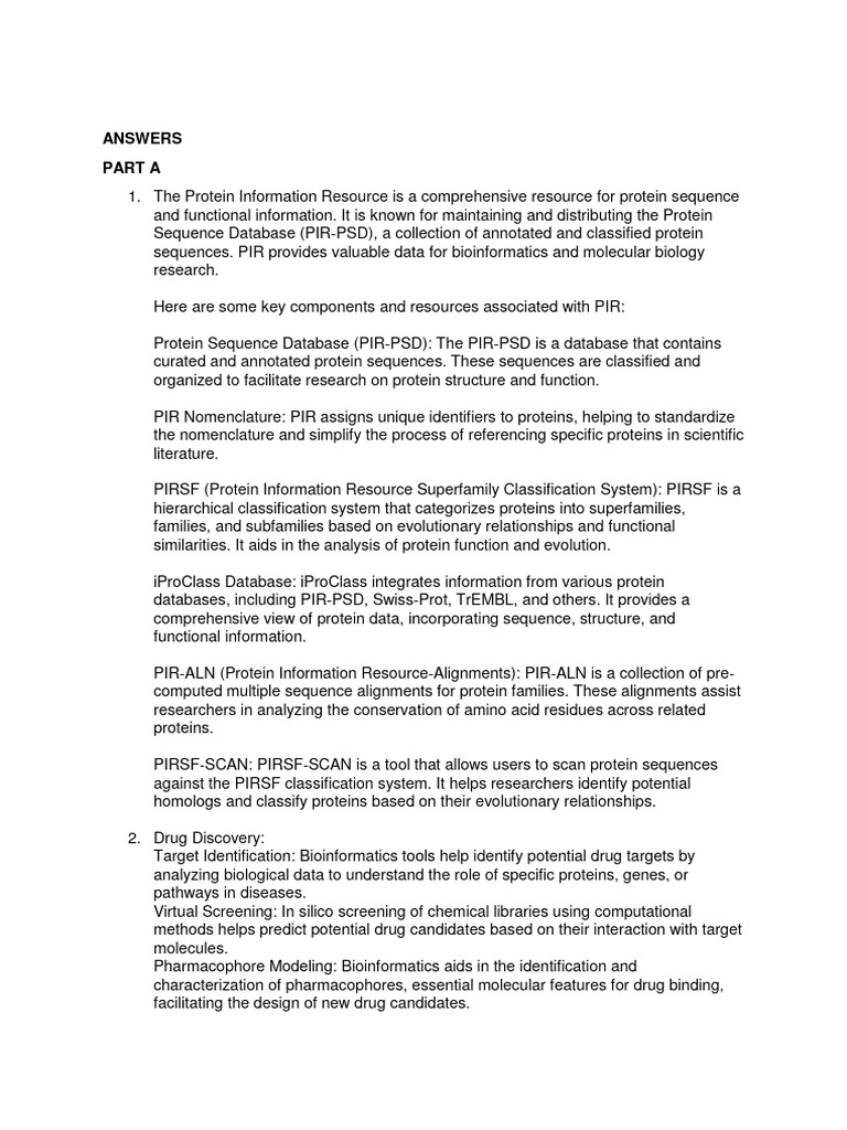 BIOINFORMATICS | PDF | Bioinformatics | Sequence Alignment