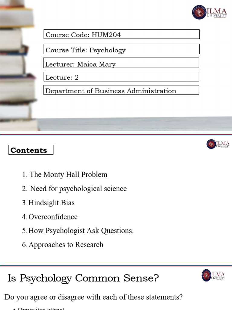 Lecture 2 Psychology | PDF