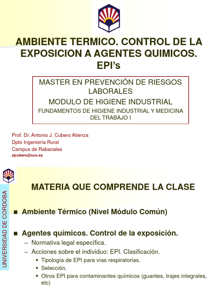 Ambiente Térmico 2024 Modulo Comun | PDF | Termorregulación | Higiene ...