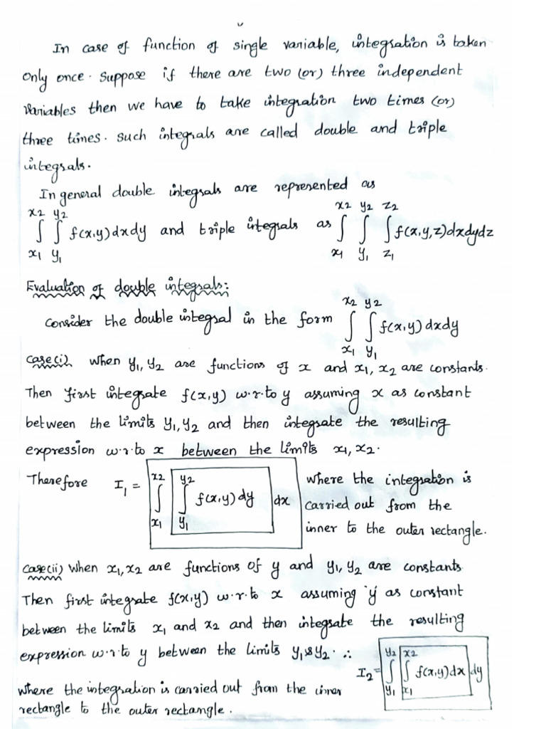 Line and Multiple Integrals 20-2-24 | PDF