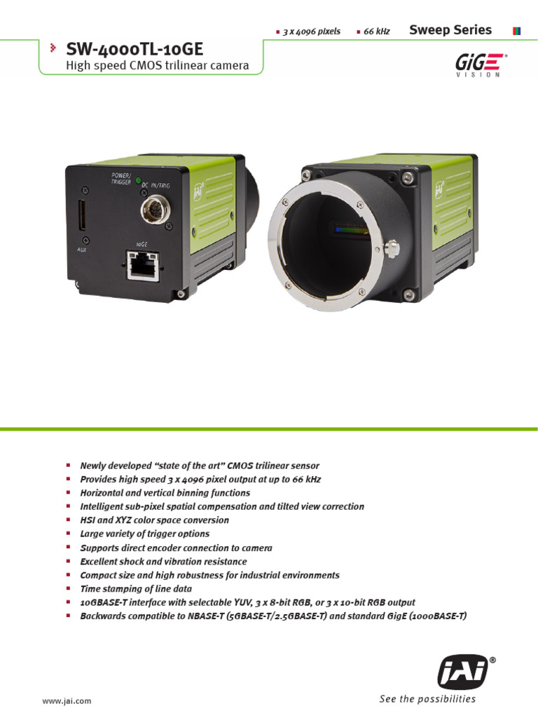 Datasheet - SW 4000TL 10GE | PDF | Rgb Color Model | Pixel