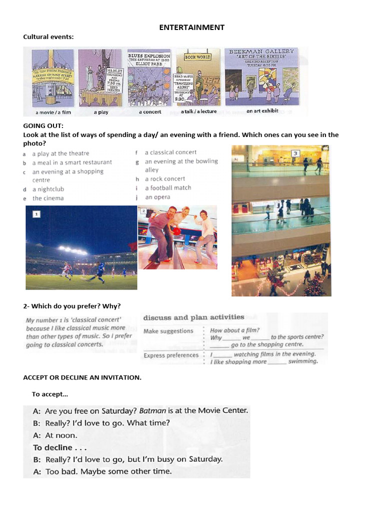 Unit 2 Entertainment | PDF | Entertainment