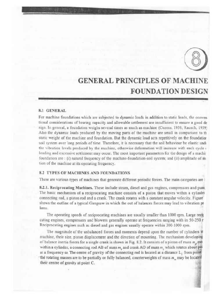 Machine Foundation | PDF | Forging | Engines