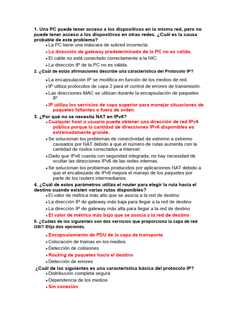 Examen 8 A 10 | PDF | Protocolos de internet | Yo Pv6