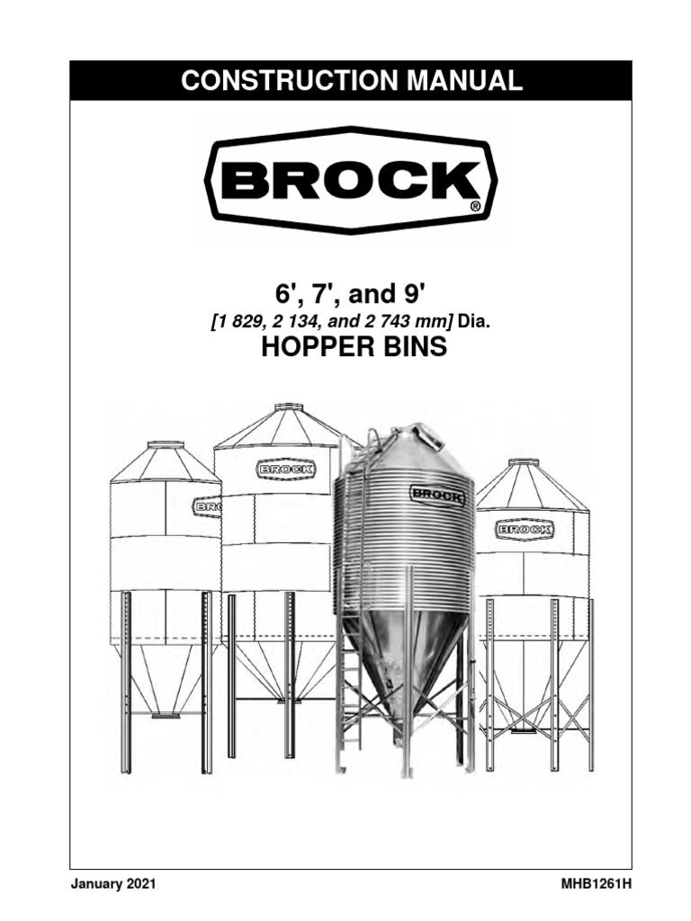 MHB1261H - 6 - 9ft - Hopper - Bin - Constr (4) - 1 | PDF | Safety ...
