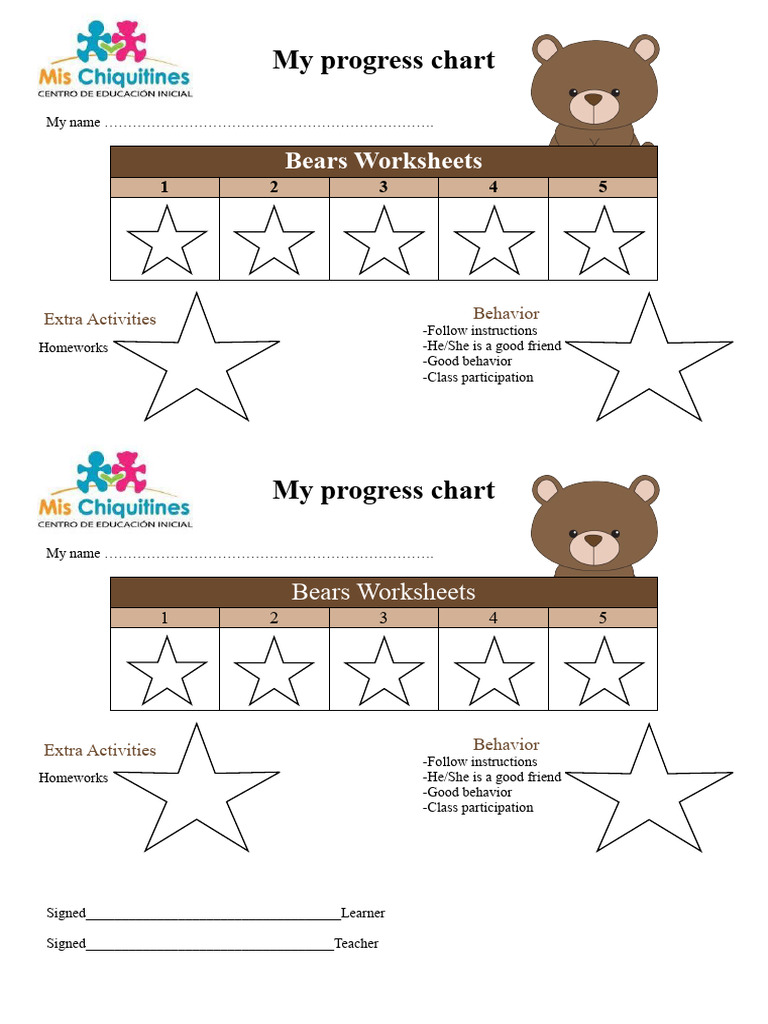 My Progress Chart | PDF