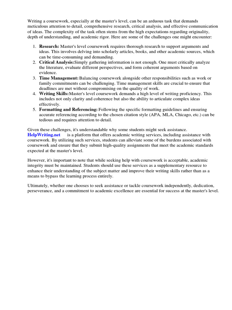 Masters Through Coursework | PDF | Thesis | Postgraduate Education