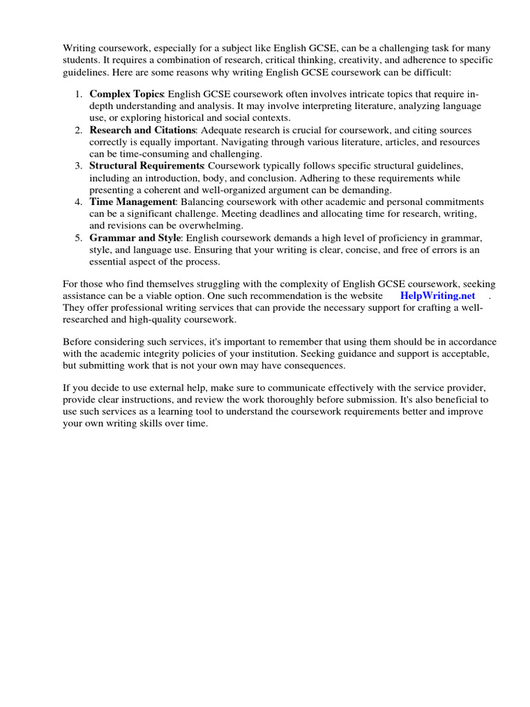 English Gcse 100 Coursework | PDF | Thesis | Human Communication