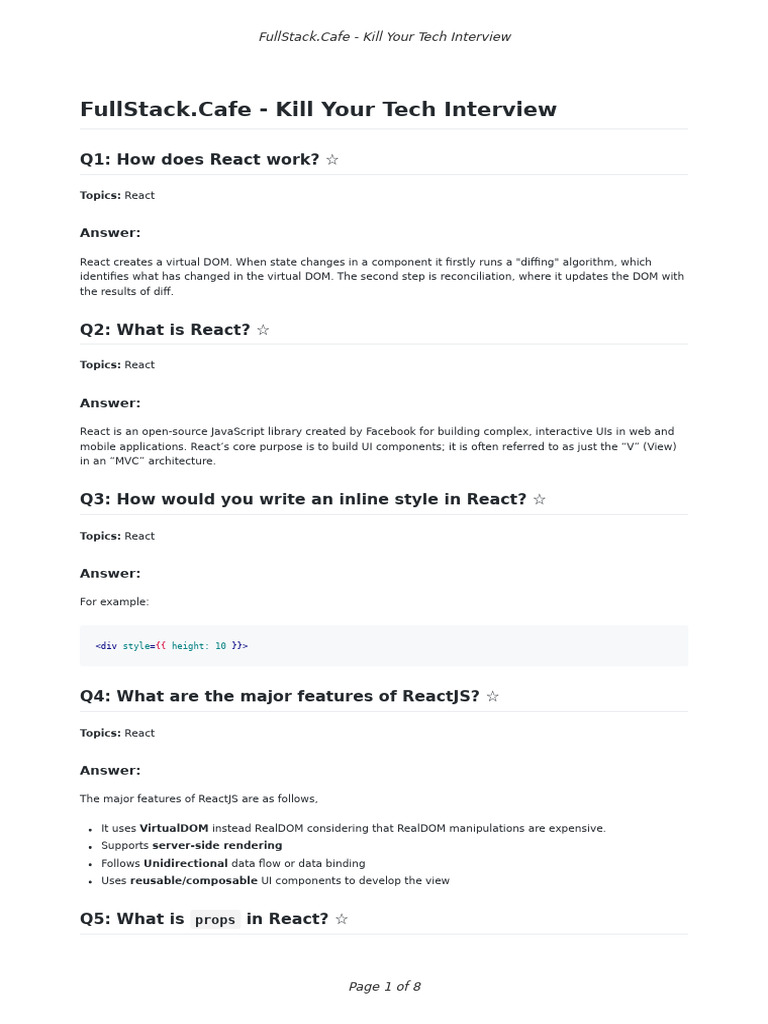 FullStackCafe QAS 1634911134849 | PDF