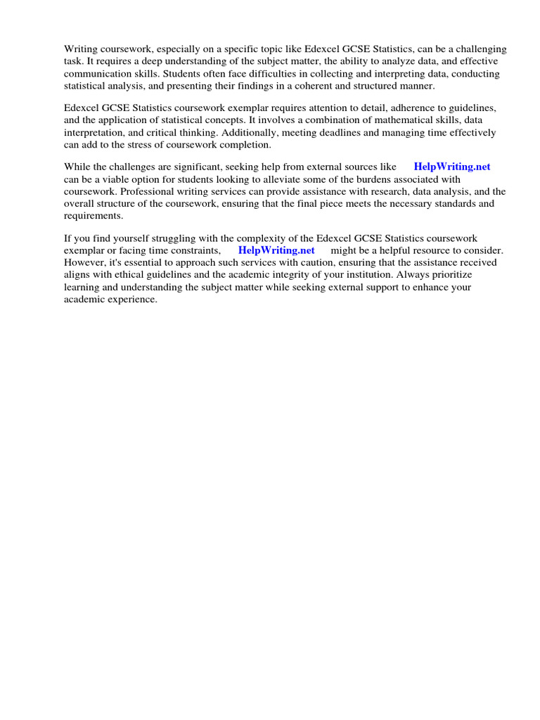 Edexcel Gcse Statistics Coursework Exemplar | PDF | Histogram | Standard Deviation